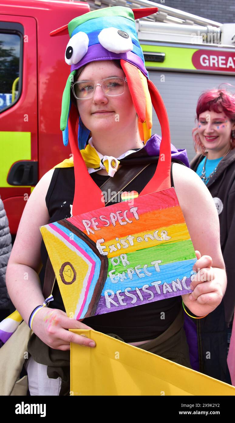 Manchester pride parade 2024 hi-res stock photography and images - Alamy