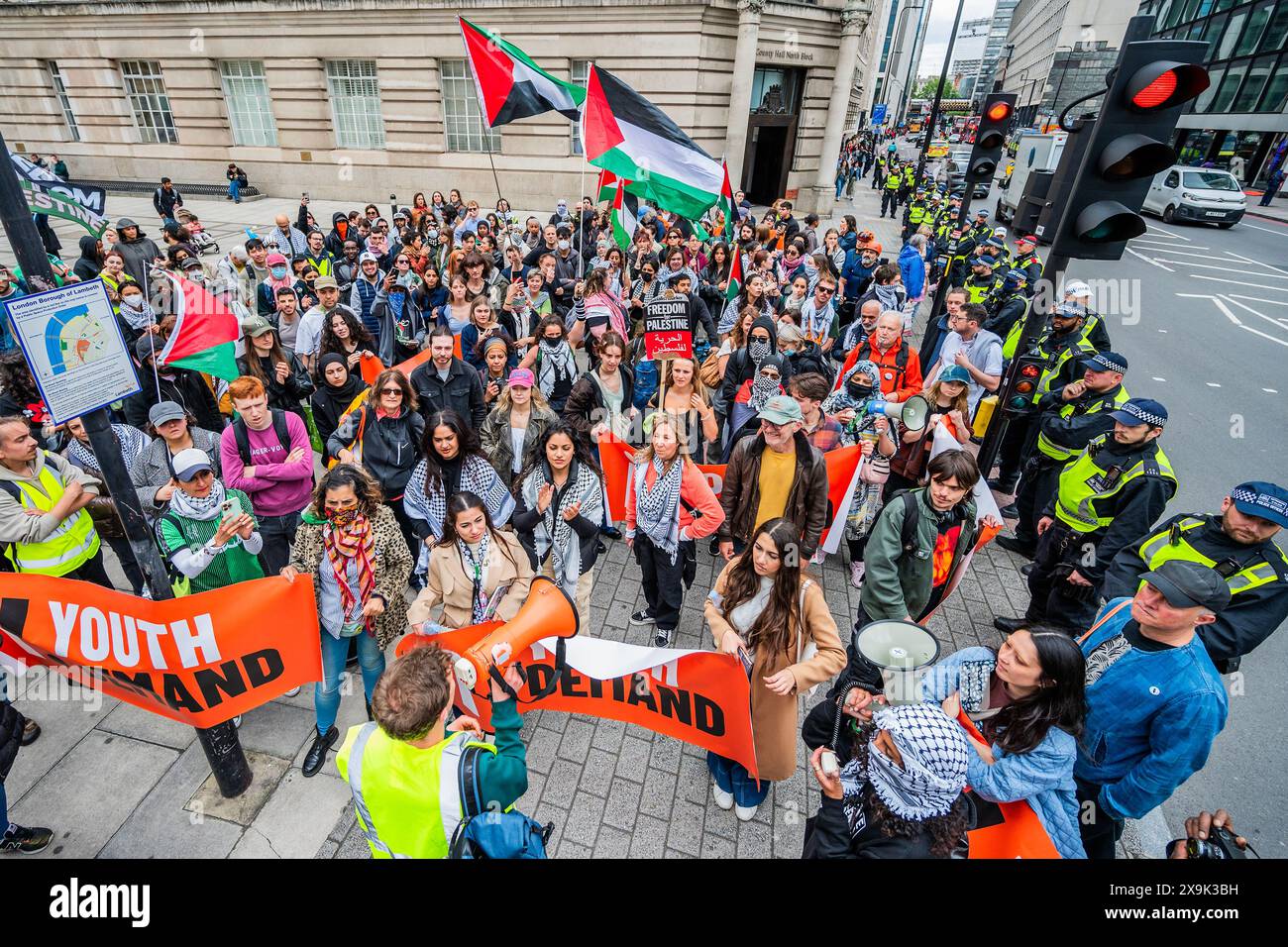 London, UK. 1 Jun 2024. After not getting on the bridge protesters take ...
