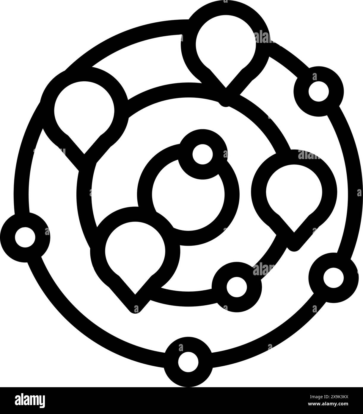 Interconnectivity Illustration Stock Vector Images Alamy