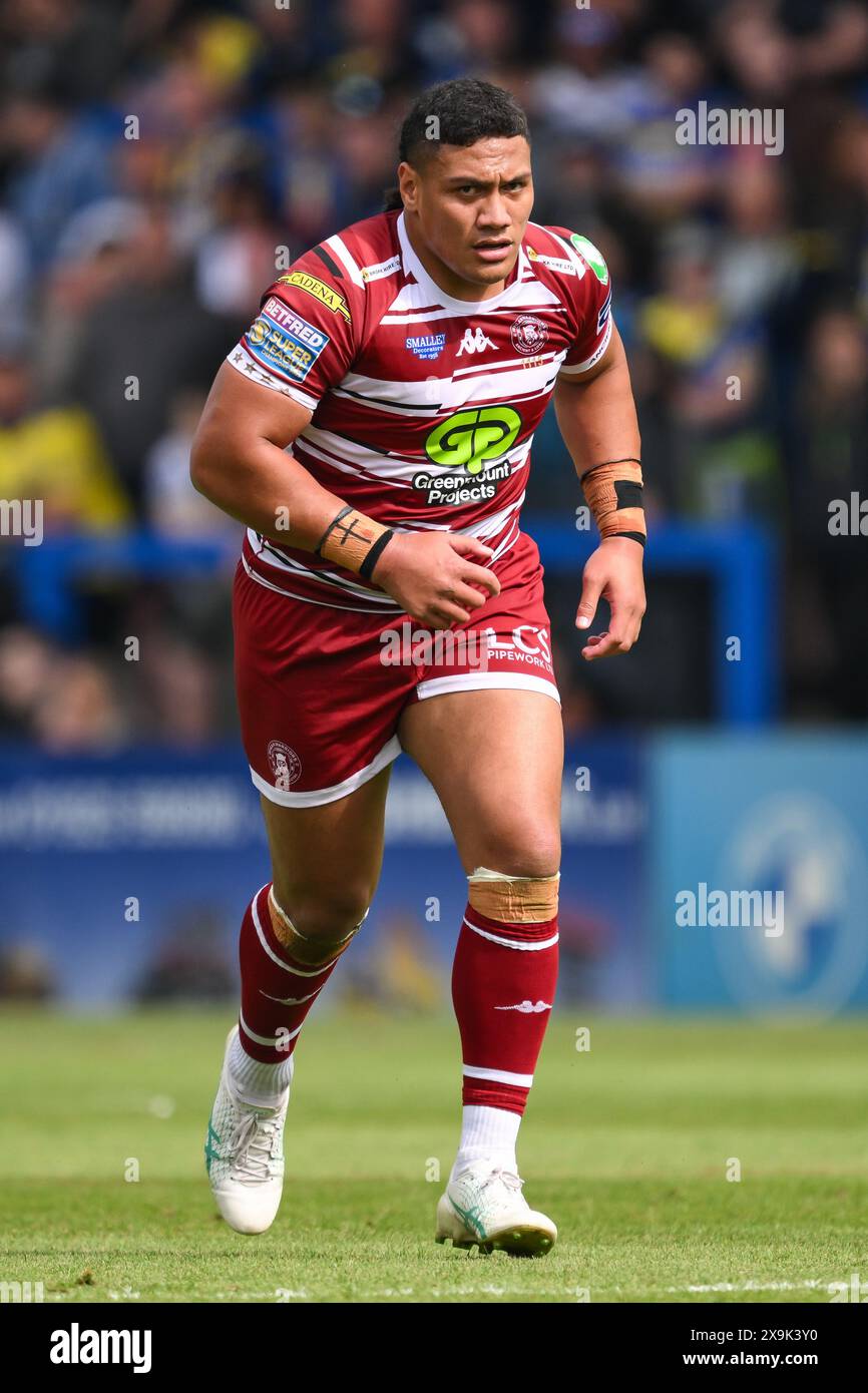 Patrick Mago of Wigan Warriors during the Betfred Super League Round 13 ...