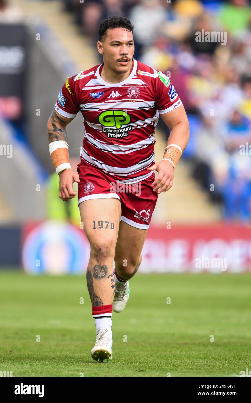 Tyler Dupree of Wigan Warriors during the Betfred Super League Round 13 ...