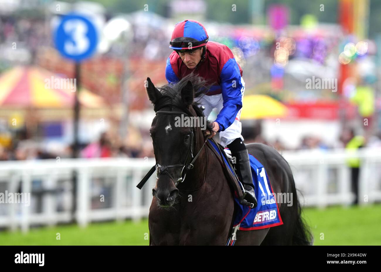 Los Angeles ridden by Wayne Lordan before the Betfred Derby on derby ...