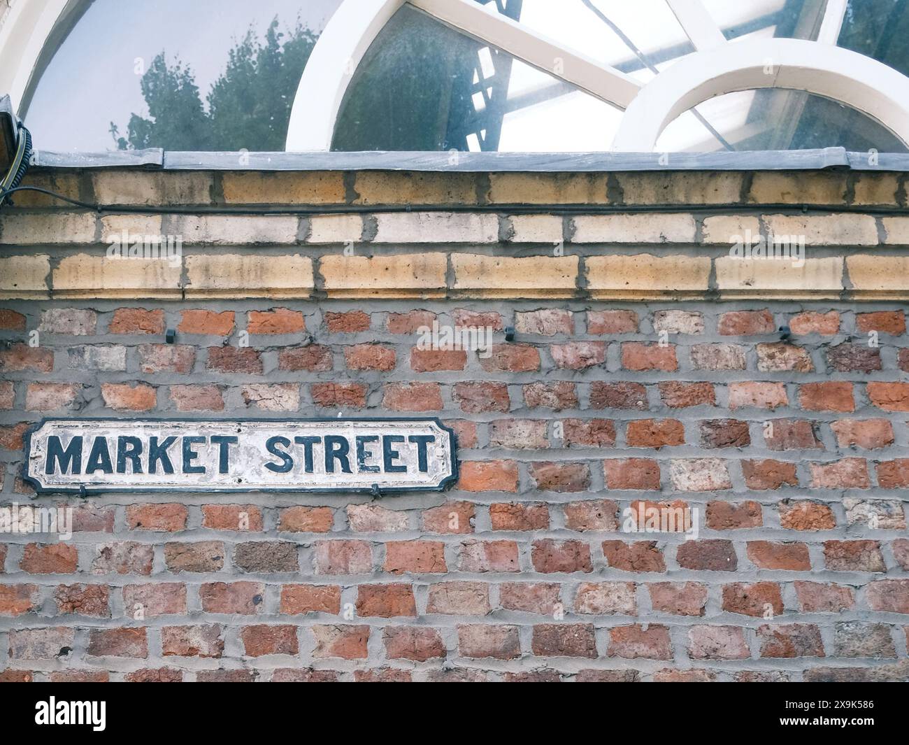 Altrincham Market House, Market Street sign Stock Photo - Alamy