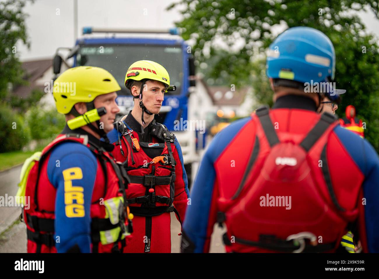 Neu-Ulm GER, Hochwasserlage in Sueddeutschland, Hochwasser, 01.06.2024 ...