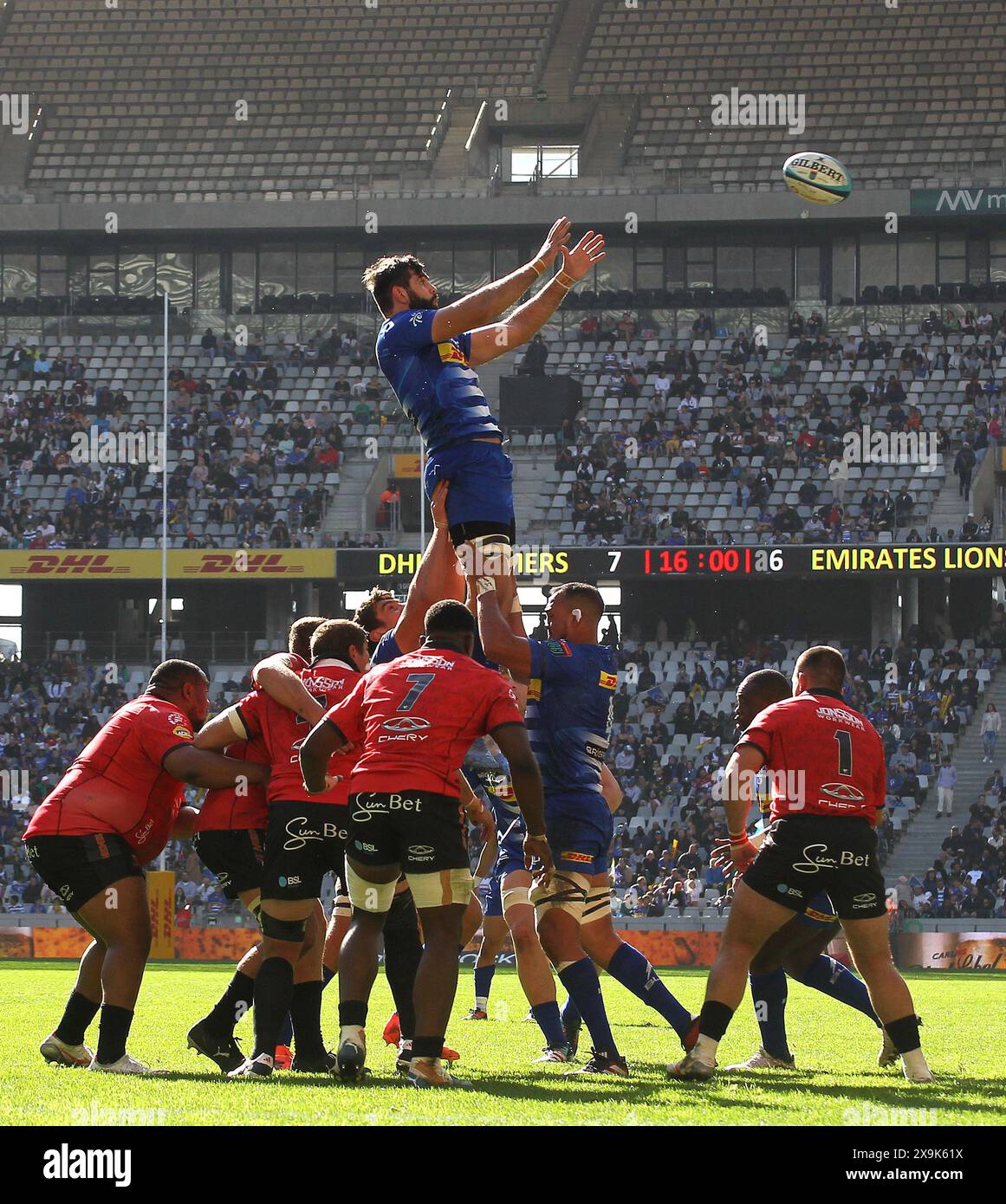 CAPE TOWN, SOUTH AFRICA - JUNE 01: Ruben van Heerden of DHL Stormers ...