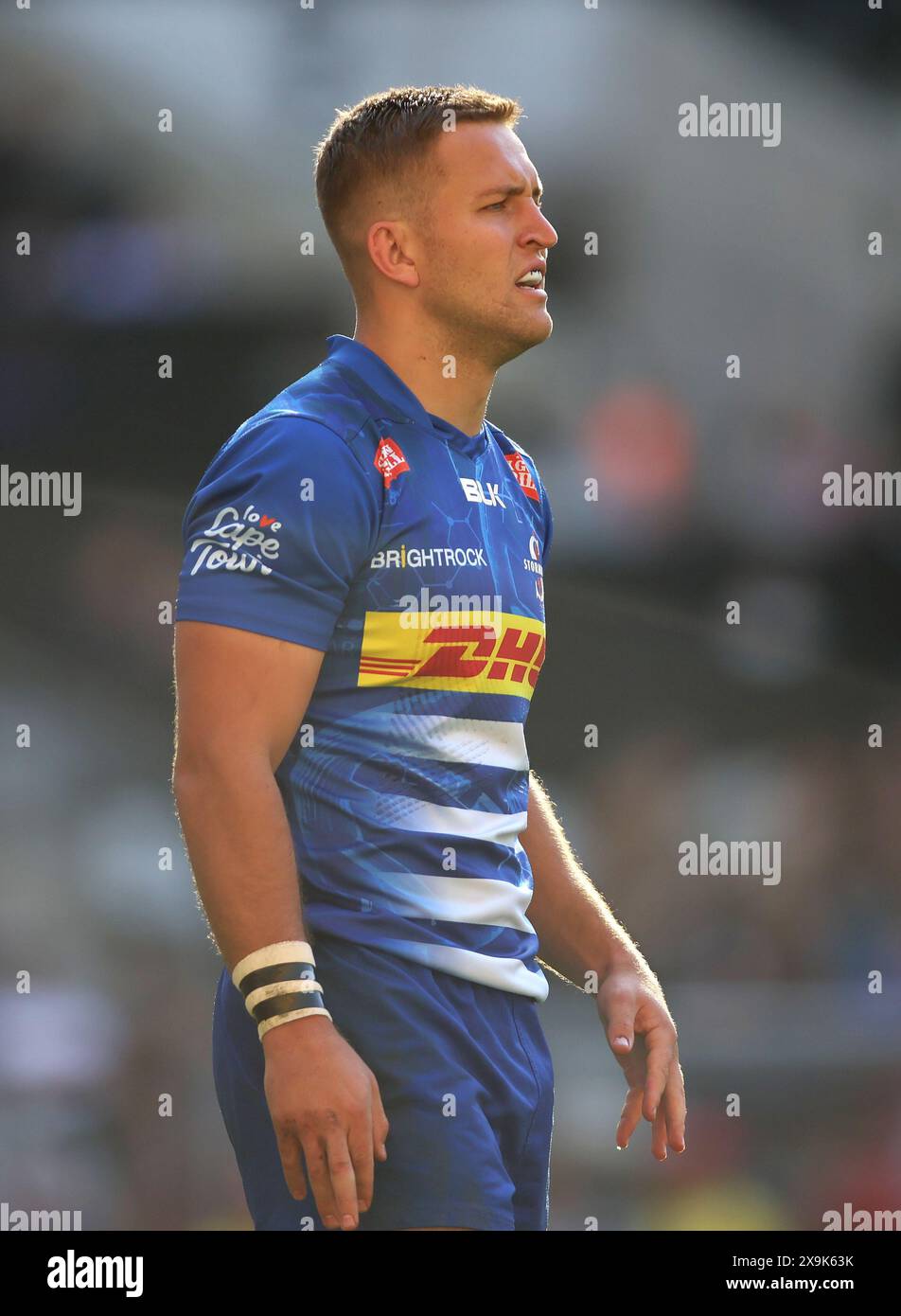 CAPE TOWN, SOUTH AFRICA - JUNE 01: Marcel Theunissen of DHL Stormers ...