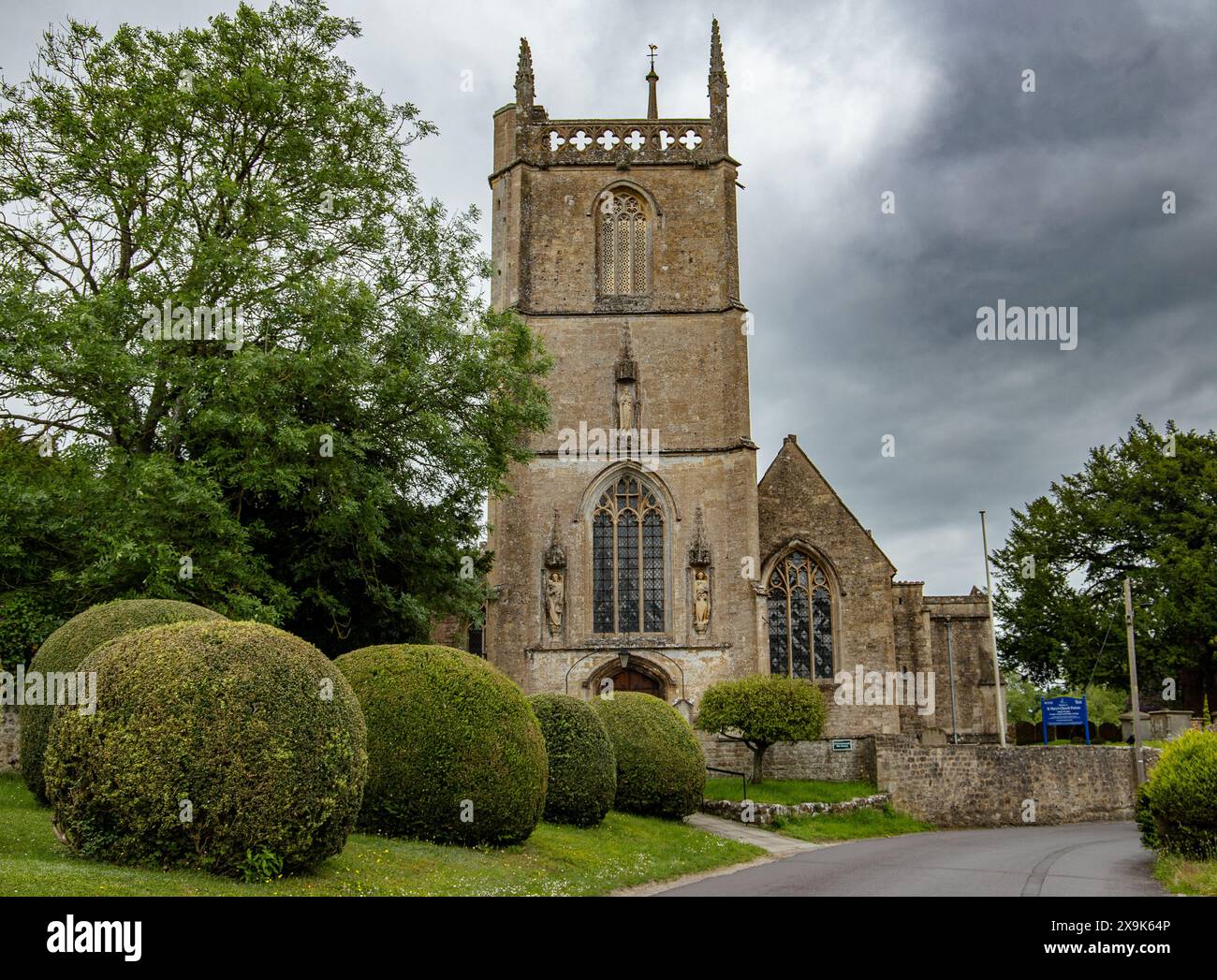 St Mary's Church Purton Wiltshire Historic stone church with a square ...
