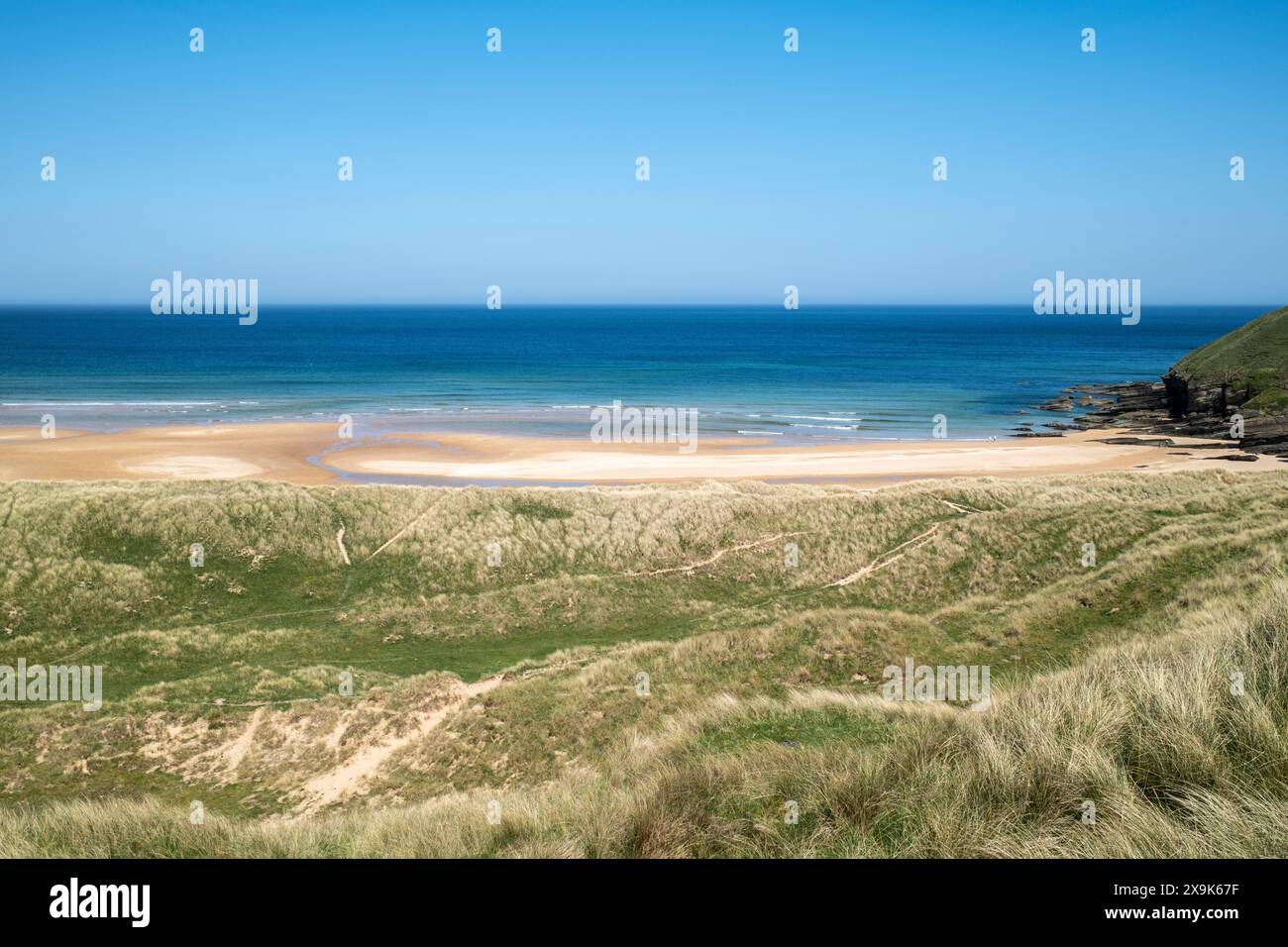 Strathy Bay dunes and beach on North Coast 500 route. May 2024 Stock ...