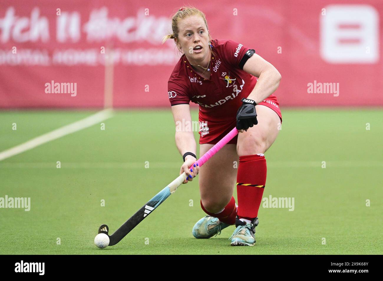 Belgium's Vanessa Blockmans pictured in action during a hockey game ...