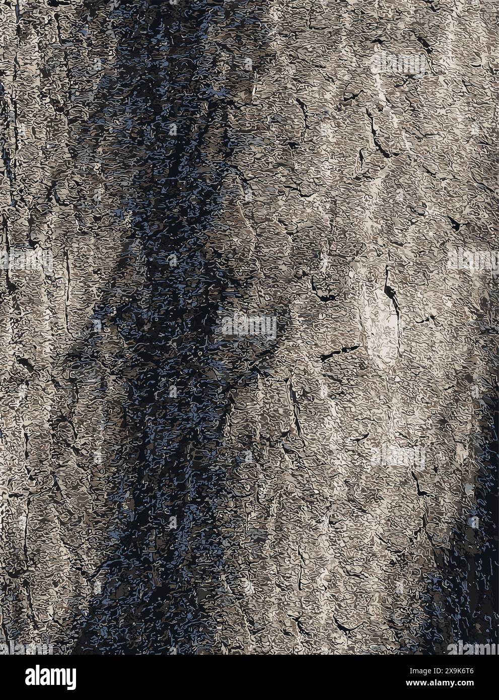 Vector illustration of Paulownia tomentosa tree bark. Princess or ...