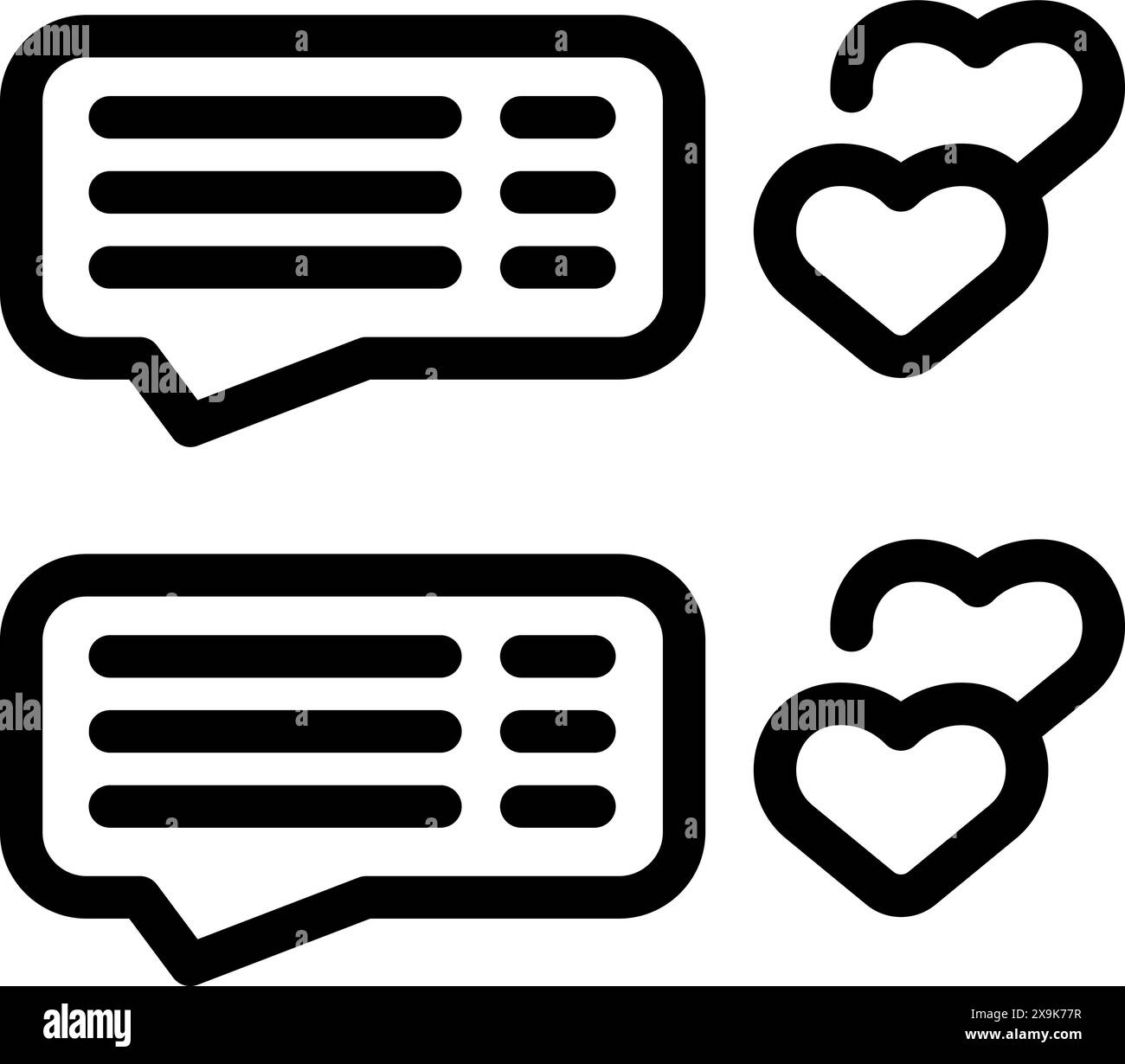 Set of mobile app icons black and white vector user Black and White ...