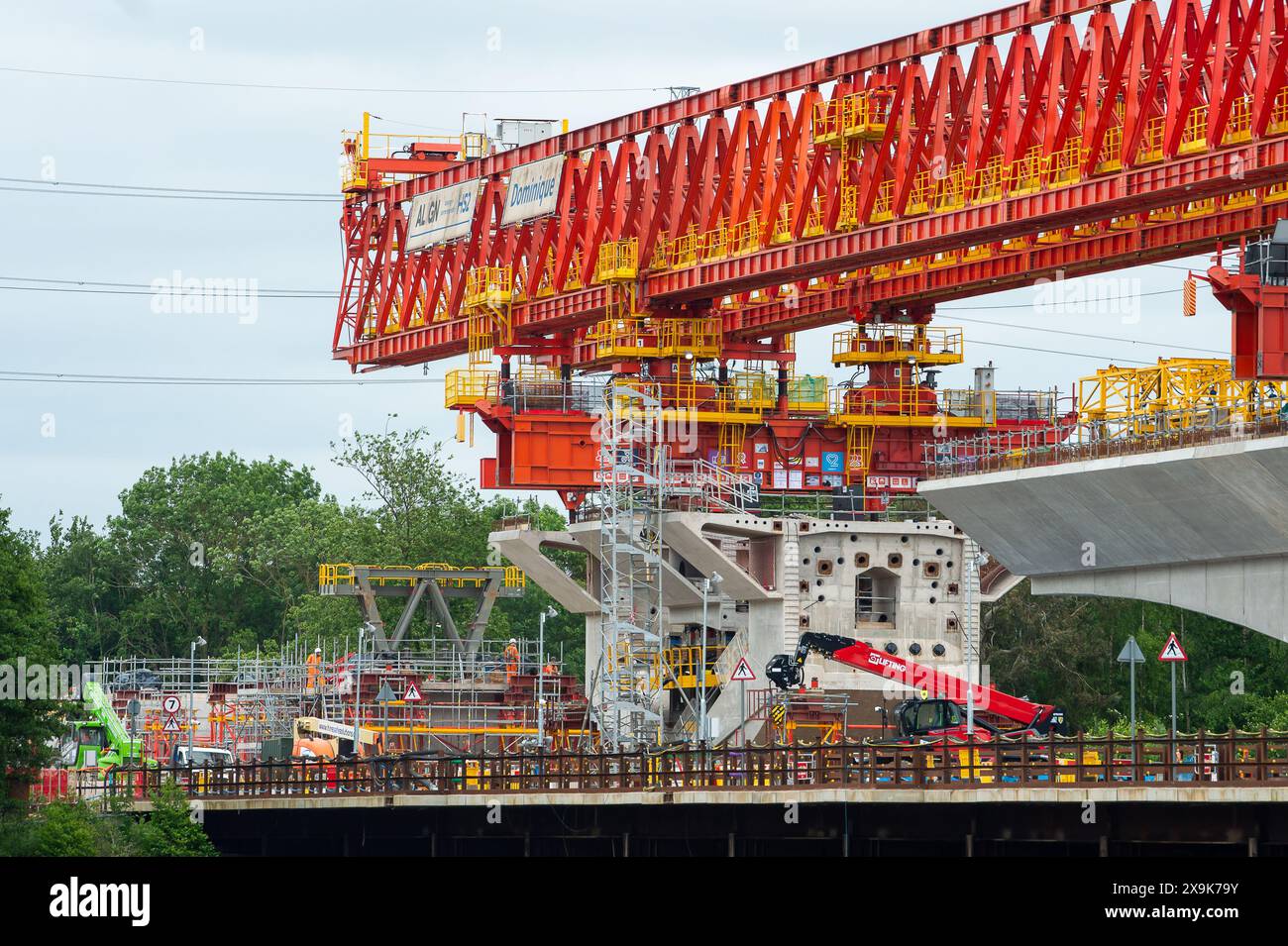 Harefield, UK. 1st June, 2024. HS2 are continuing work on the High Speed Rail 2 Colne Valley ...