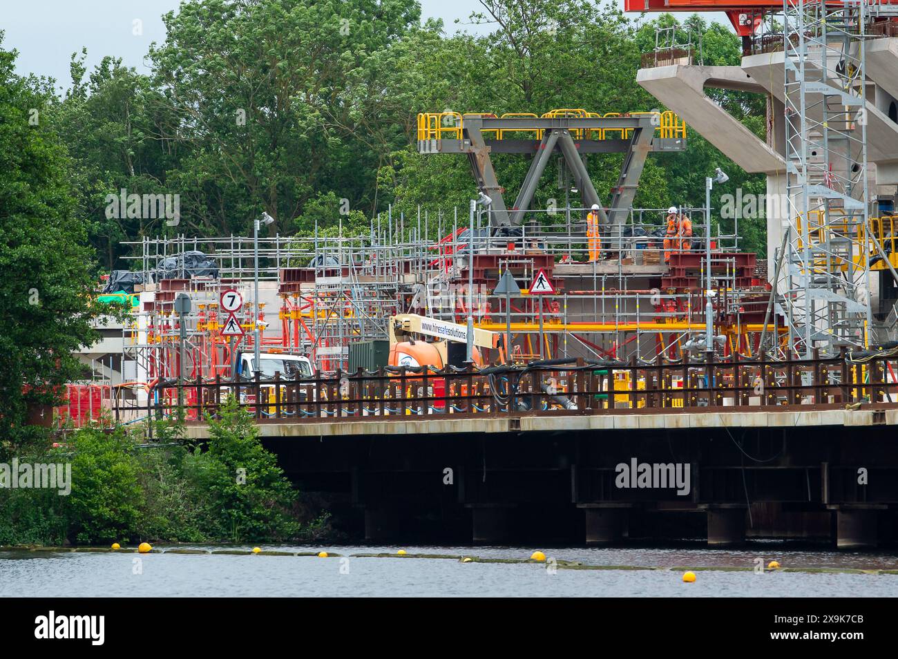 Harefield, UK. 1st June, 2024. HS2 are continuing work on the High Speed Rail 2 Colne Valley ...