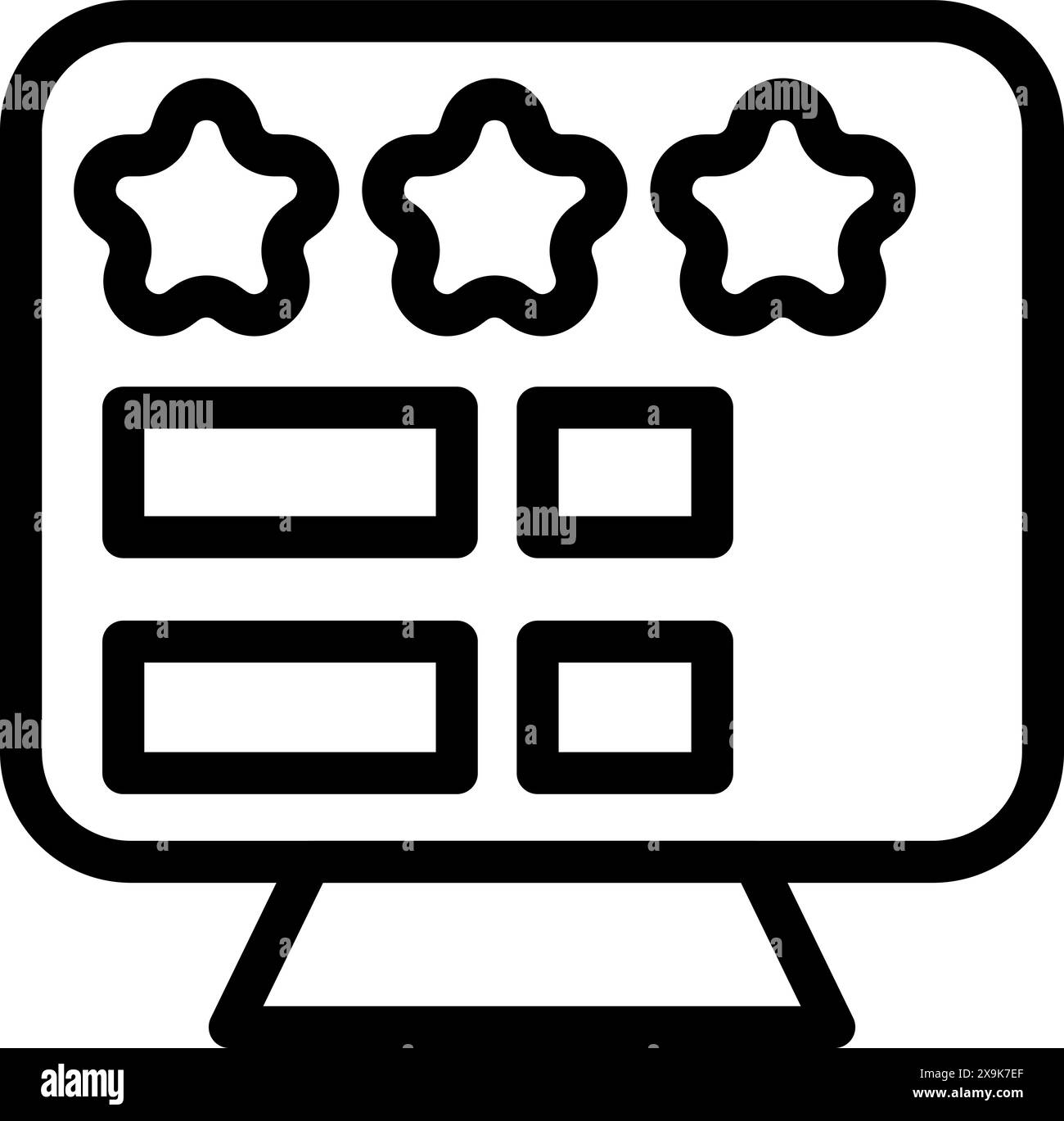 Digital vector iconography for displaying customer satisfaction review ...