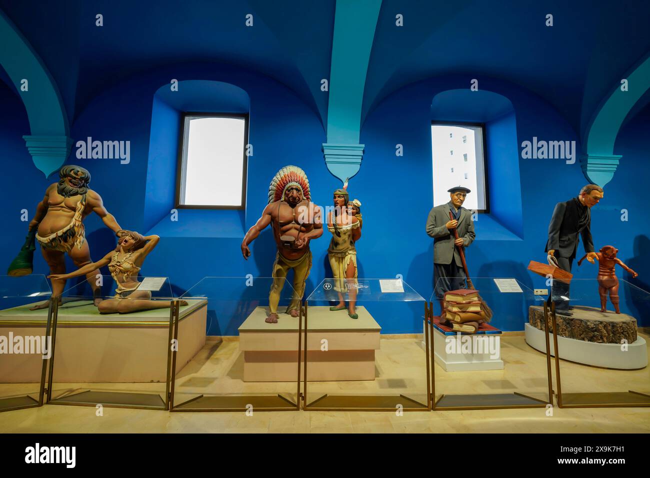Las Fallas Festival monuments, known as ninots or figures inside the ...
