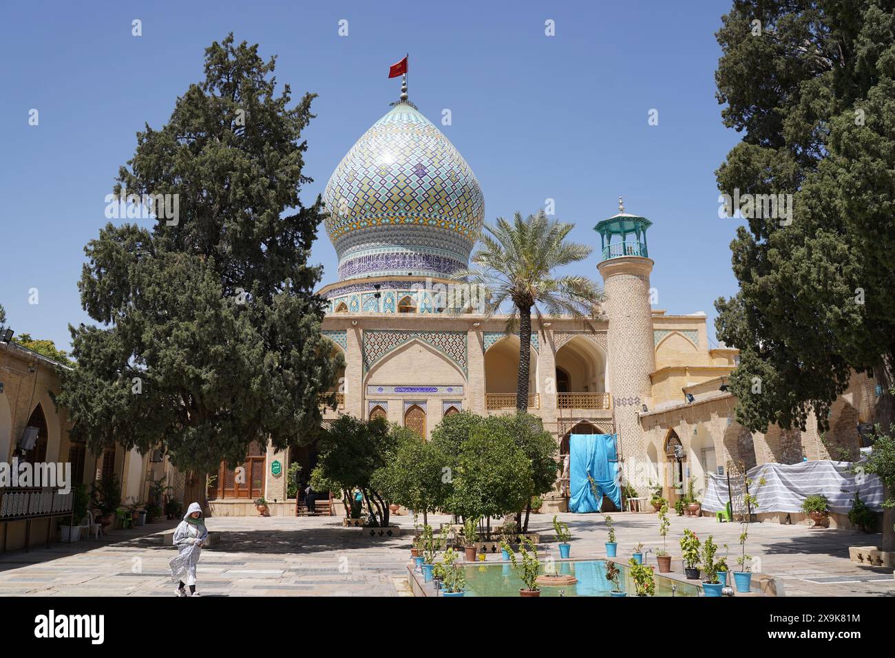 The Beautifully decorated Ali Ibn Hamza Mausoleum in Shiraz Stock Photo ...