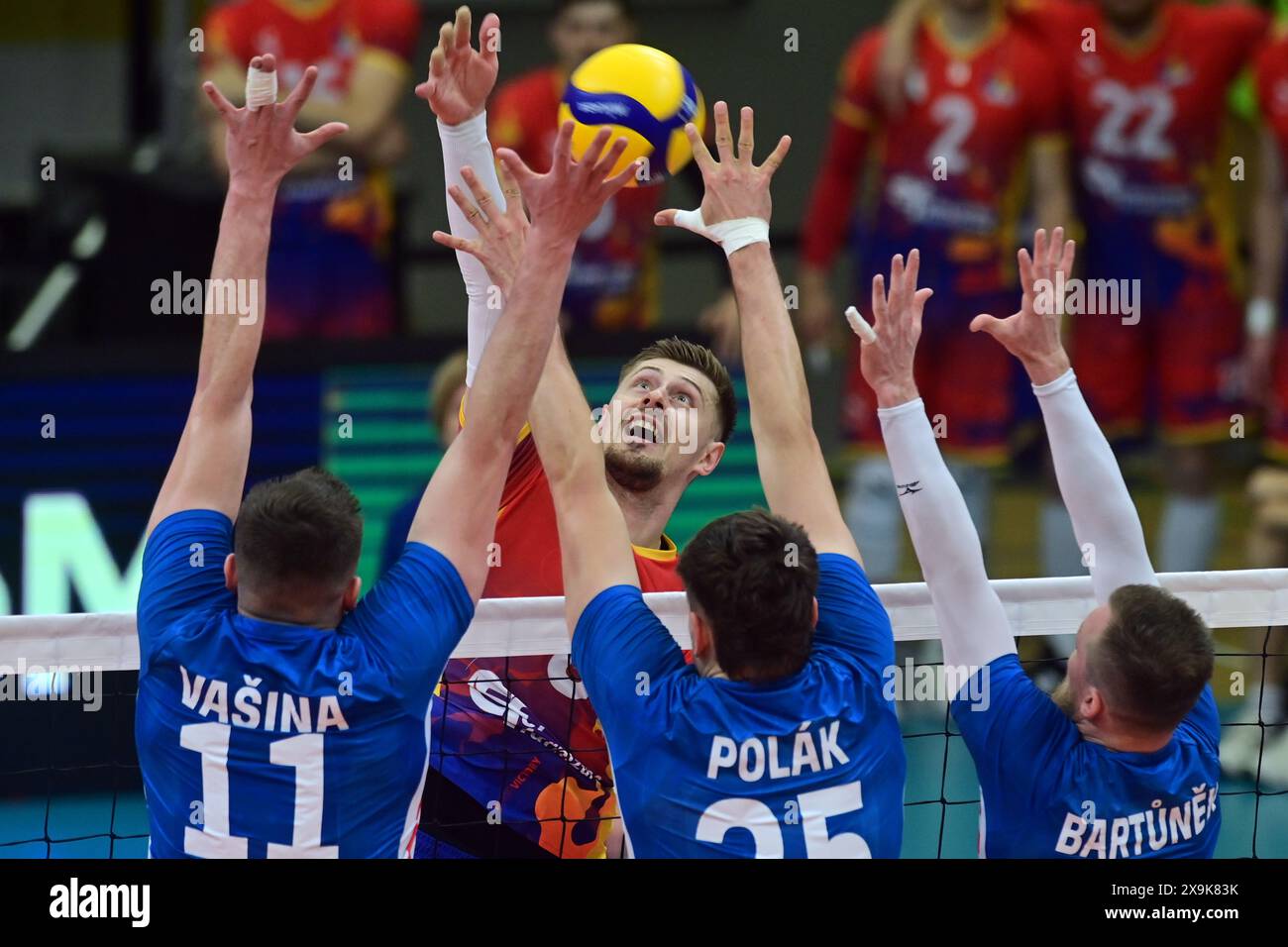 Karlovy Vary, Czech Republic. 01st June, 2024. L-R Lukas Vasina (CZE), Robert Adrian Aciobanitei ...