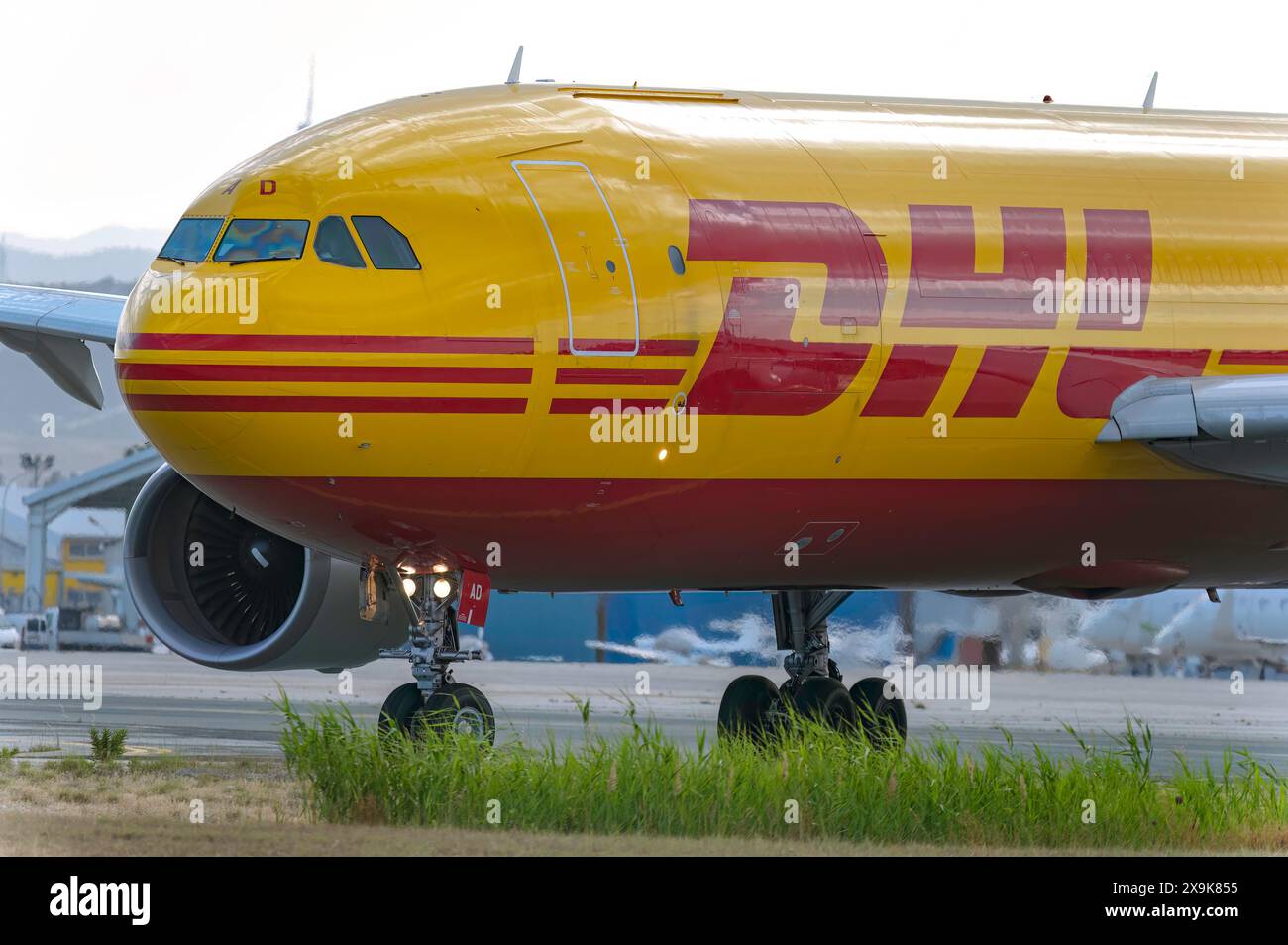 Larnaca, Cyprus - May 24, 2024: Close-up of a DHL Airbus A300B4-622R(F ...