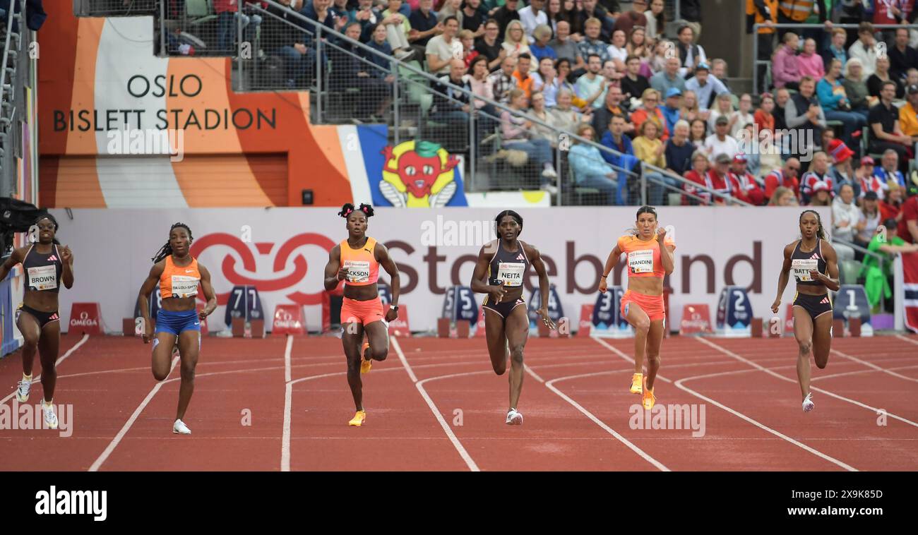 Brittany Brown, Marie-Josée Ta Lou-Smith, Shericka Jackson, Daryl Neita ...