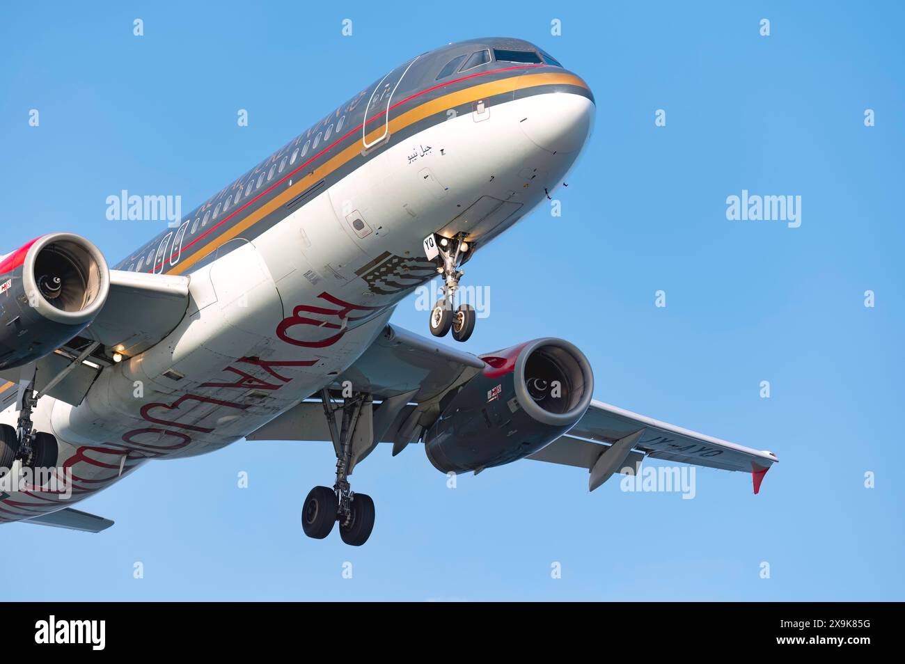 Larnaca, Cyprus - May 24, 2024: Close-up of a Airbus A320-232 of Royal ...