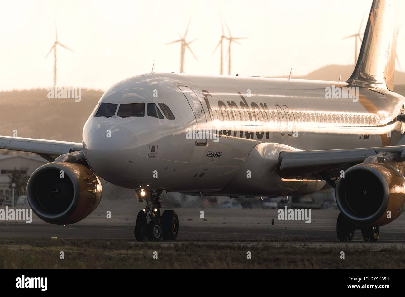 Larnaca, Cyprus - May 24, 2024: Close-up of a Condor Airline Airbus ...
