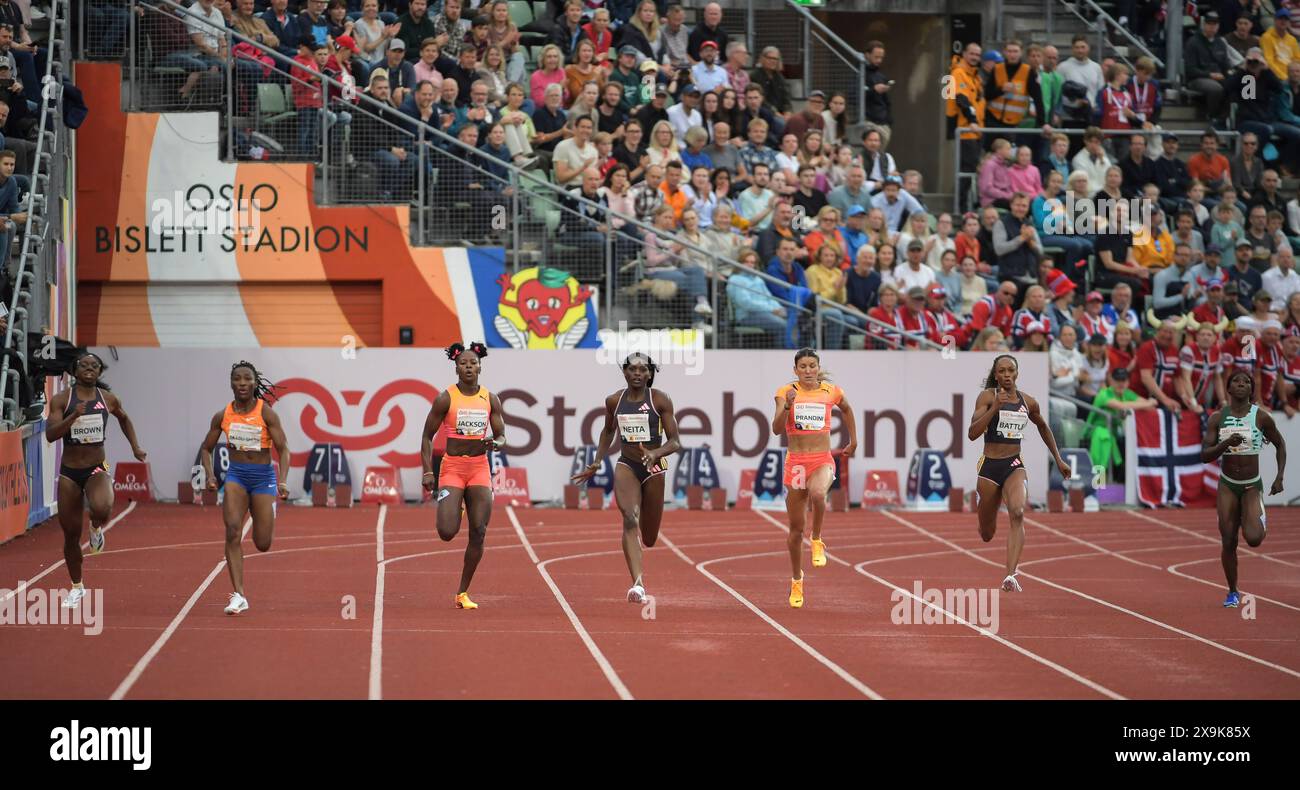 Brittany Brown, Marie-Josée Ta Lou-Smith, Shericka Jackson, Daryl Neita ...