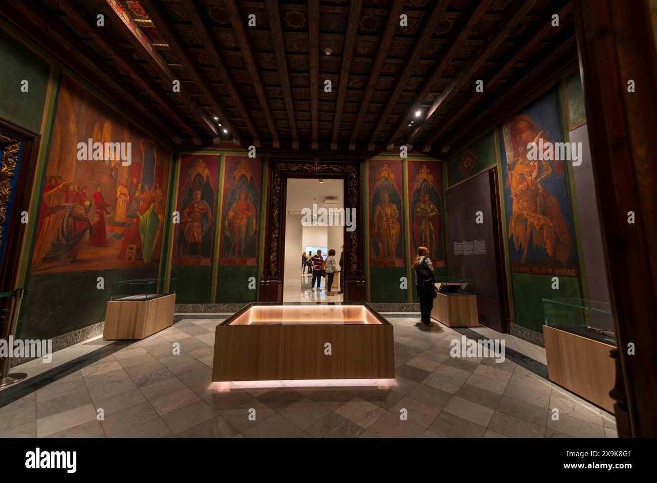 Interior view of the Valencia City Hall historical History Museum ...