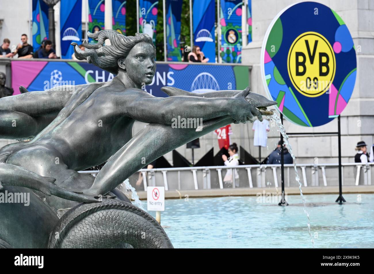 London, UK. Borussia Dortmund Badge, The Champions Festival took place ...