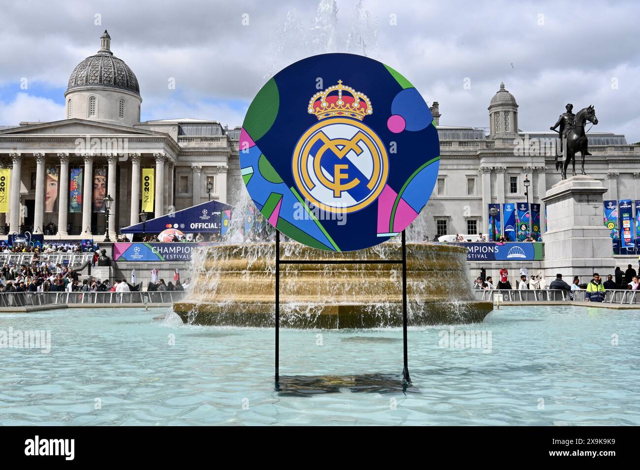 London, UK. Real Madrid Badge, The Champions Festival took place in ...