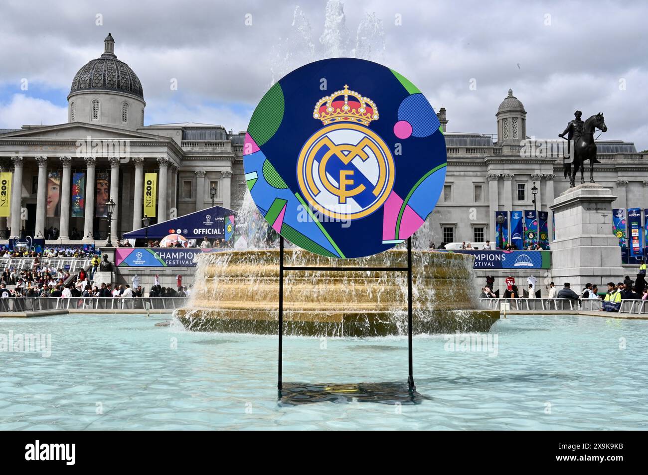 London, UK. Real Madrid Badge, The Champions Festival took place in ...