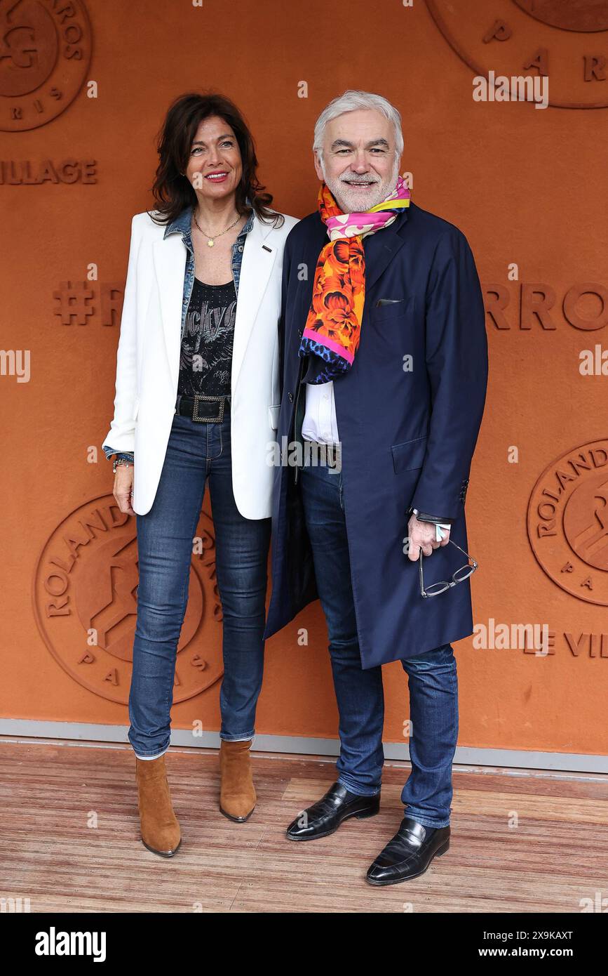 Paris, France. 01st June, 2024. Catherine Bancarel and Pascal Praud at ...