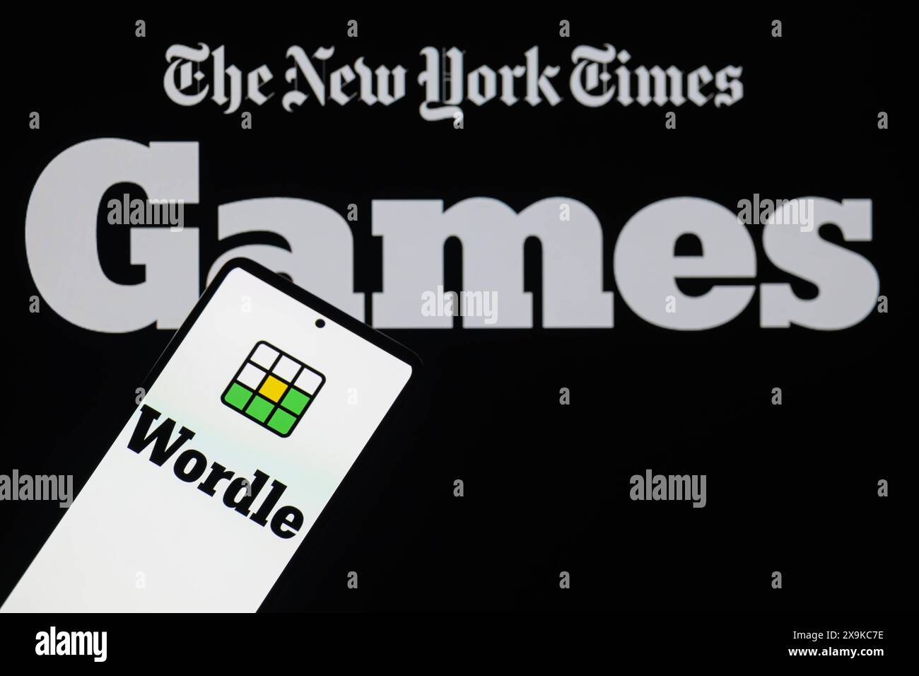 Brussels, Belgium. 01st June, 2024. The Wordle logo is being displayed ...