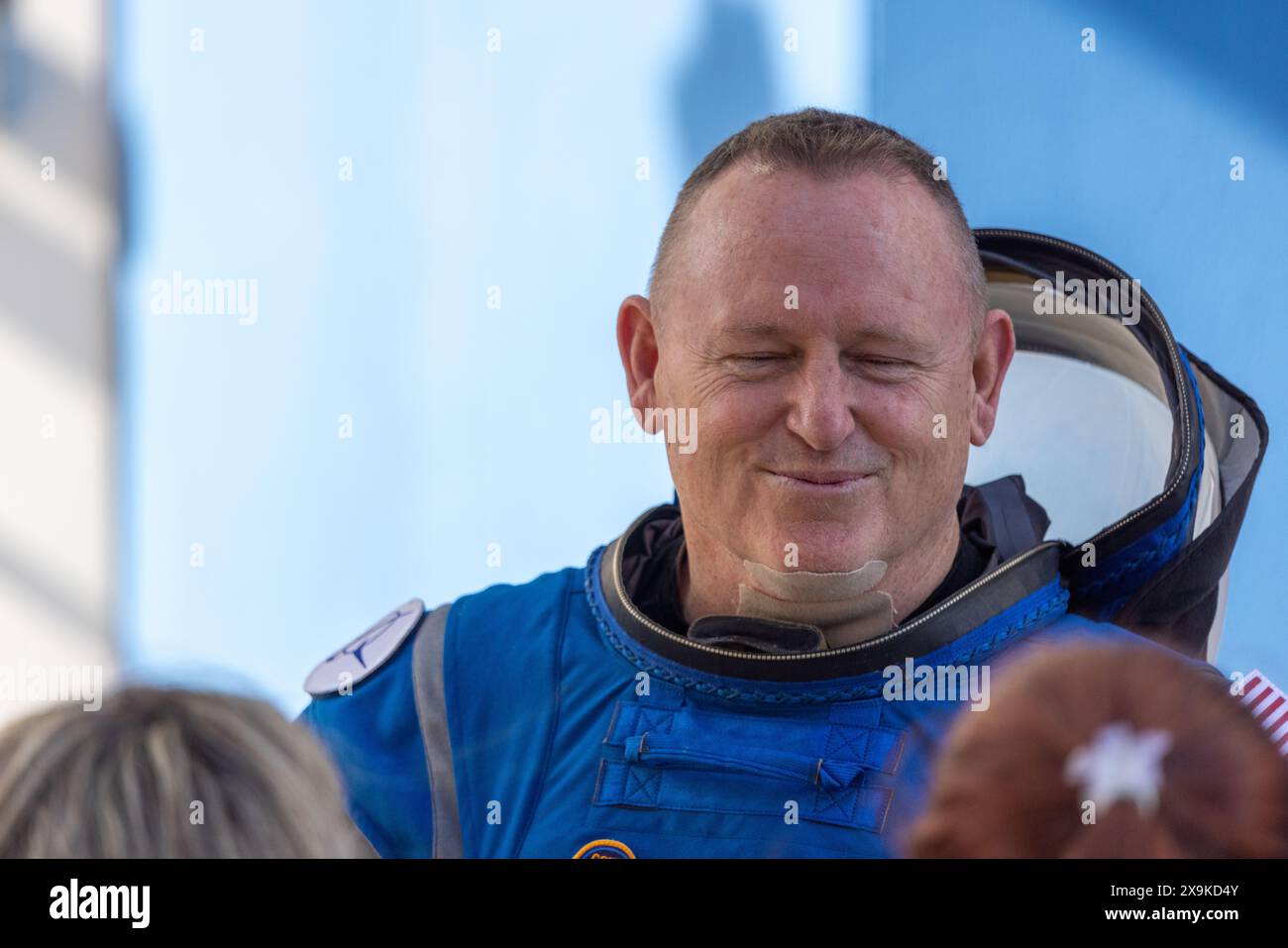Kennedy Space Center, USA. 01st June, 2024. The NASA Boeing CFT crew ...