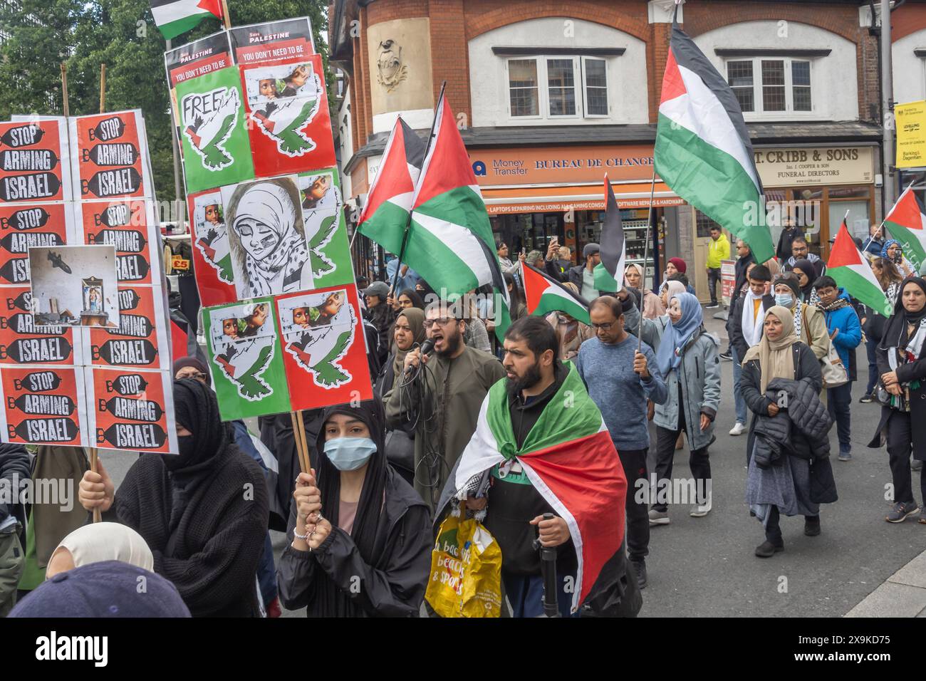 London, UK. 1 June 2024. Over a thousand march from Ilford to Barking ...