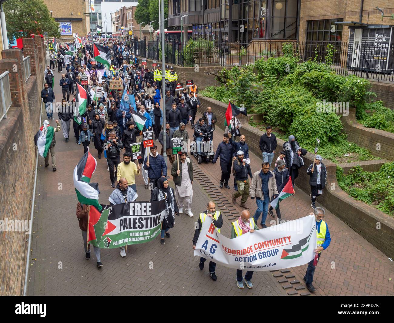 London, UK. 1 June 2024. The march begins.in Ilford Over a thousand ...
