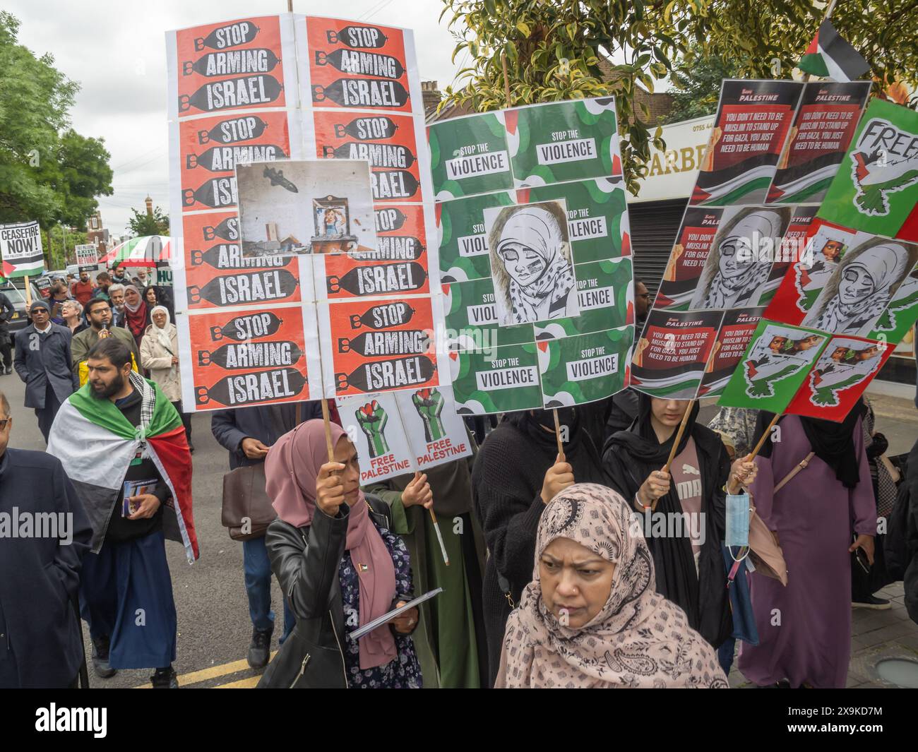 London, UK. 1 June 2024. Over a thousand march from Ilford to Barking ...