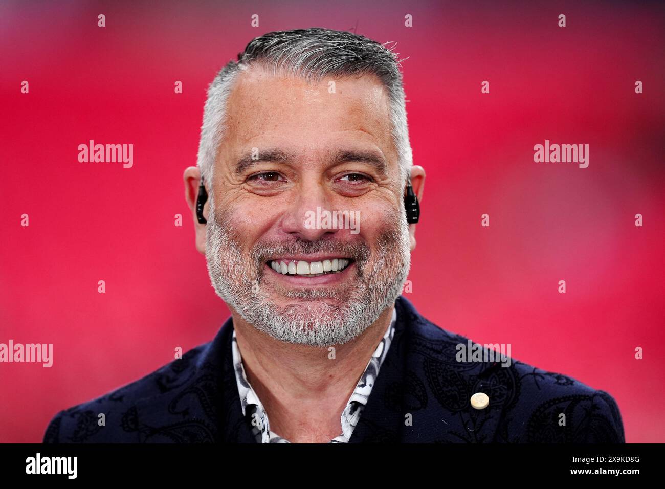 Presenter Guillem Balague ahead of the UEFA Champions League final at ...