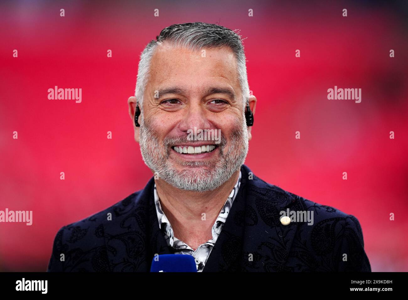 Presenter Guillem Balague ahead of the UEFA Champions League final at ...