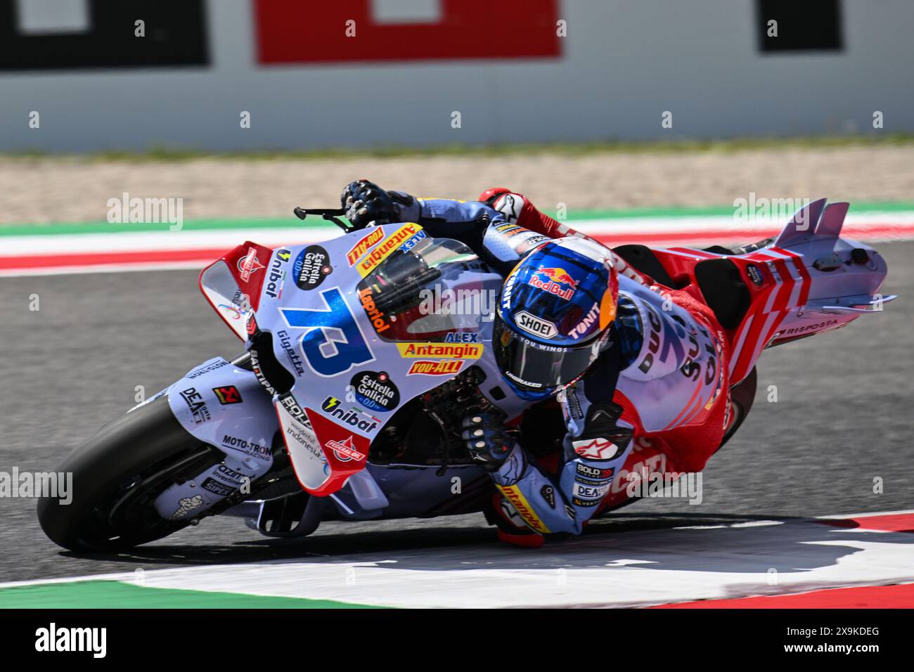 Spanish rider Alex Marquez of Gresini Racing MotoGP in action during ...