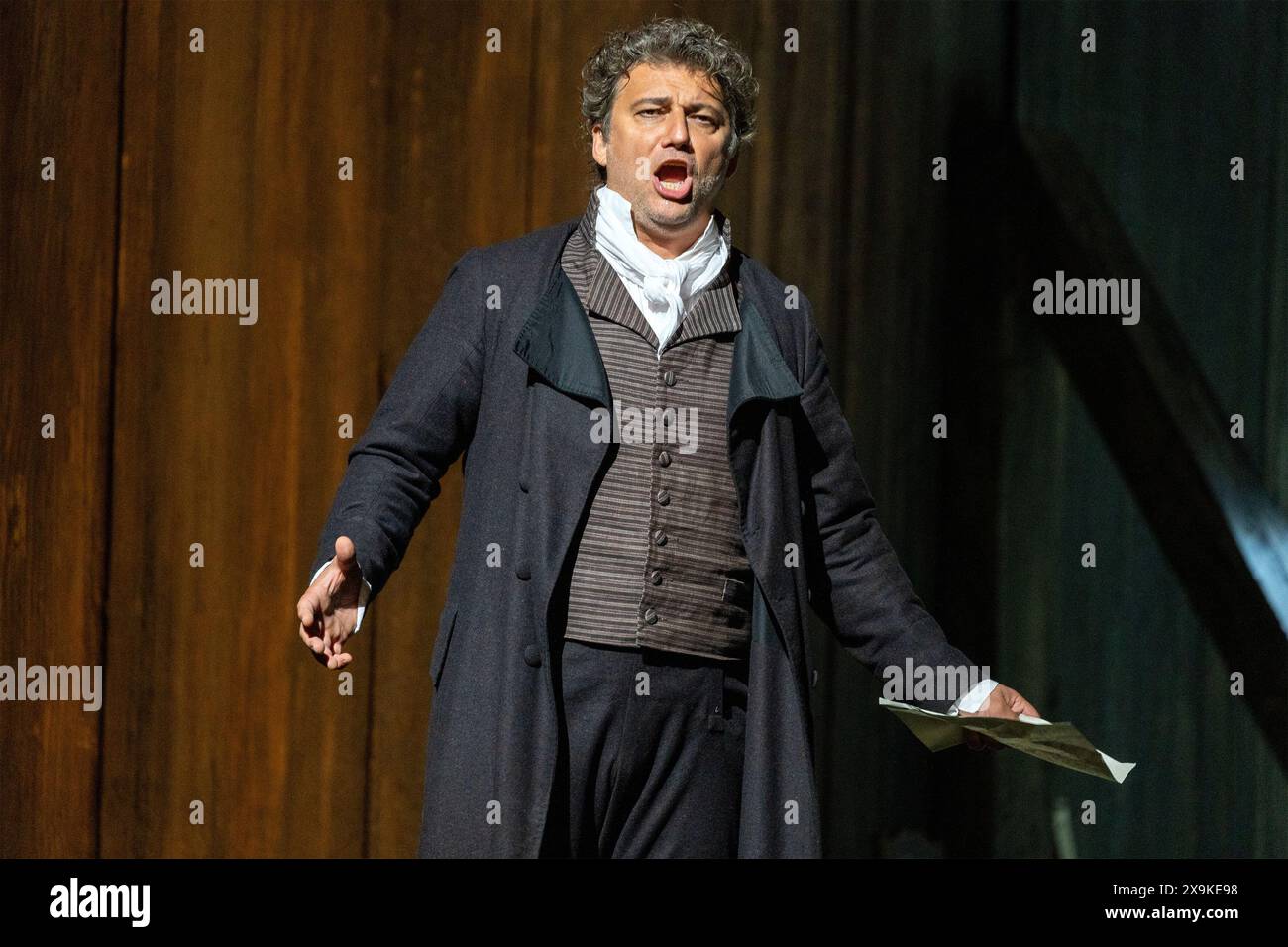 Jonas Kaufmann (Andrea Chenier) in ANDREA CHENIER at the The Royal ...