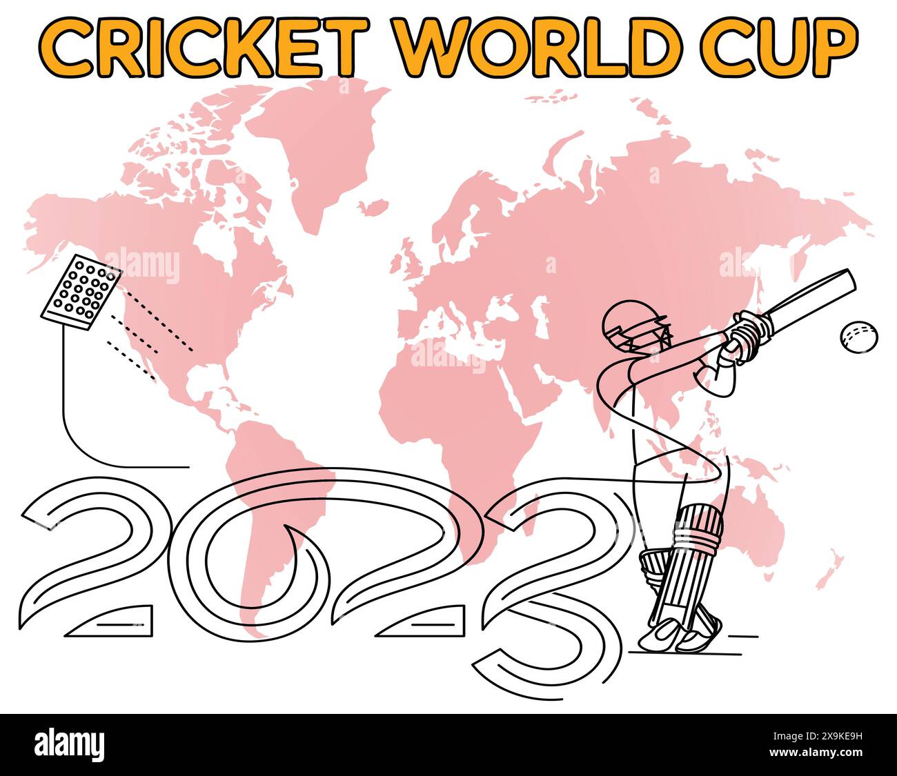 world cup cricket championship poster flyer template brochure decorated ...