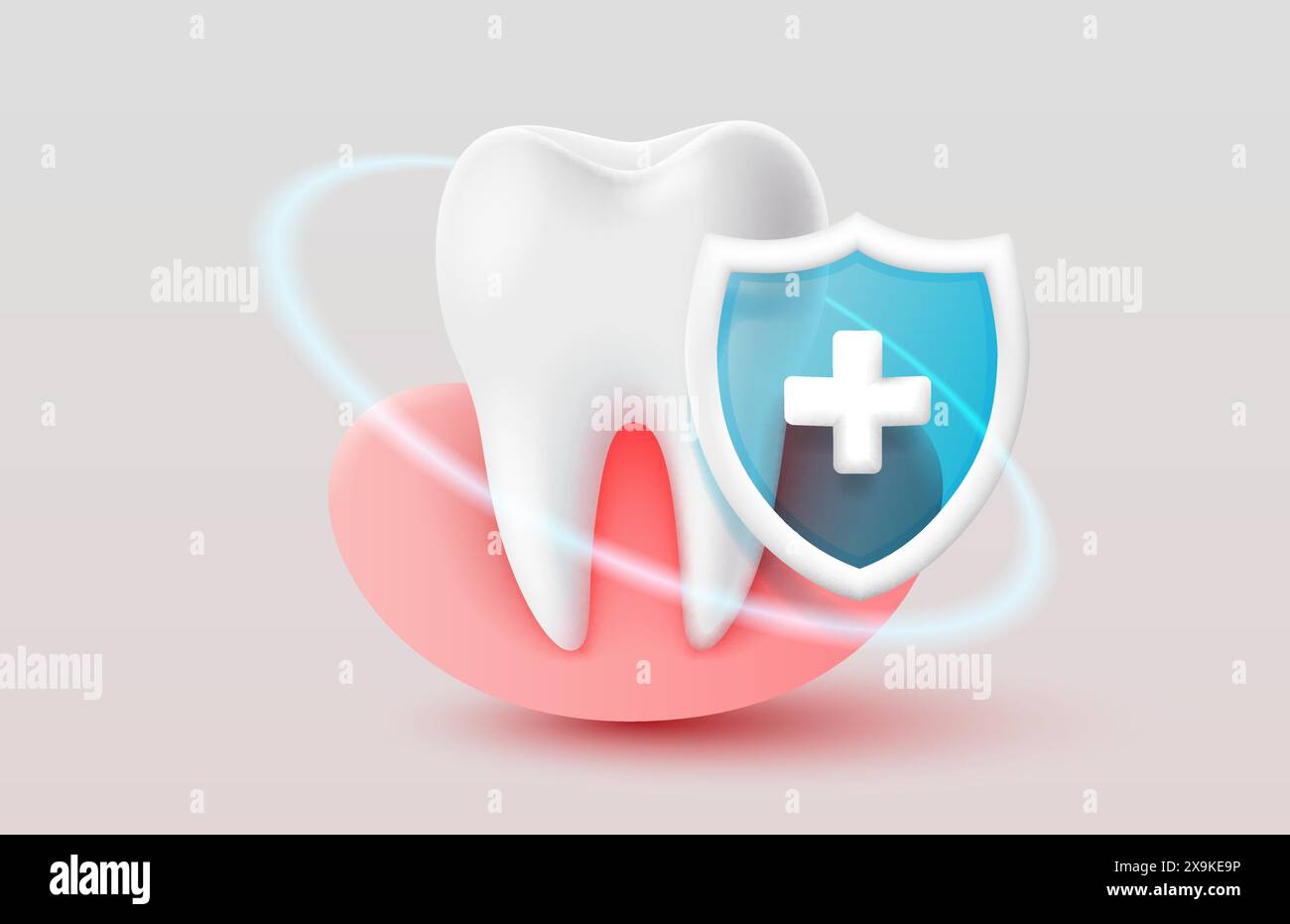 Protection of teeth, treatment against viruses and caries. Vector Stock ...