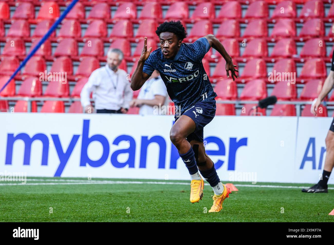 Copenhagen, Denmark. 31st, May 2024. Mohammed Fuseini of Randers FC is ...