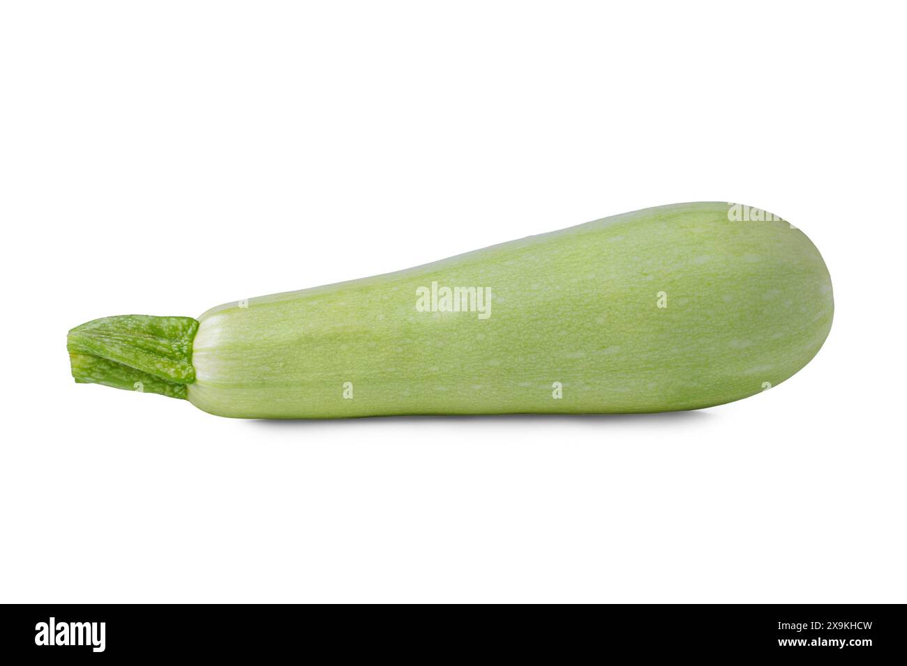 Fresh ripe green organic zucchini or courgettes isolated on white ...