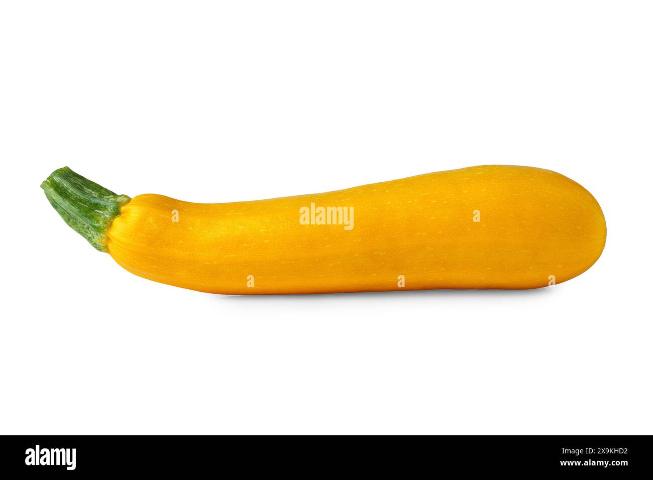 Fresh ripe yellow organic zucchini or courgettes isolated on white ...