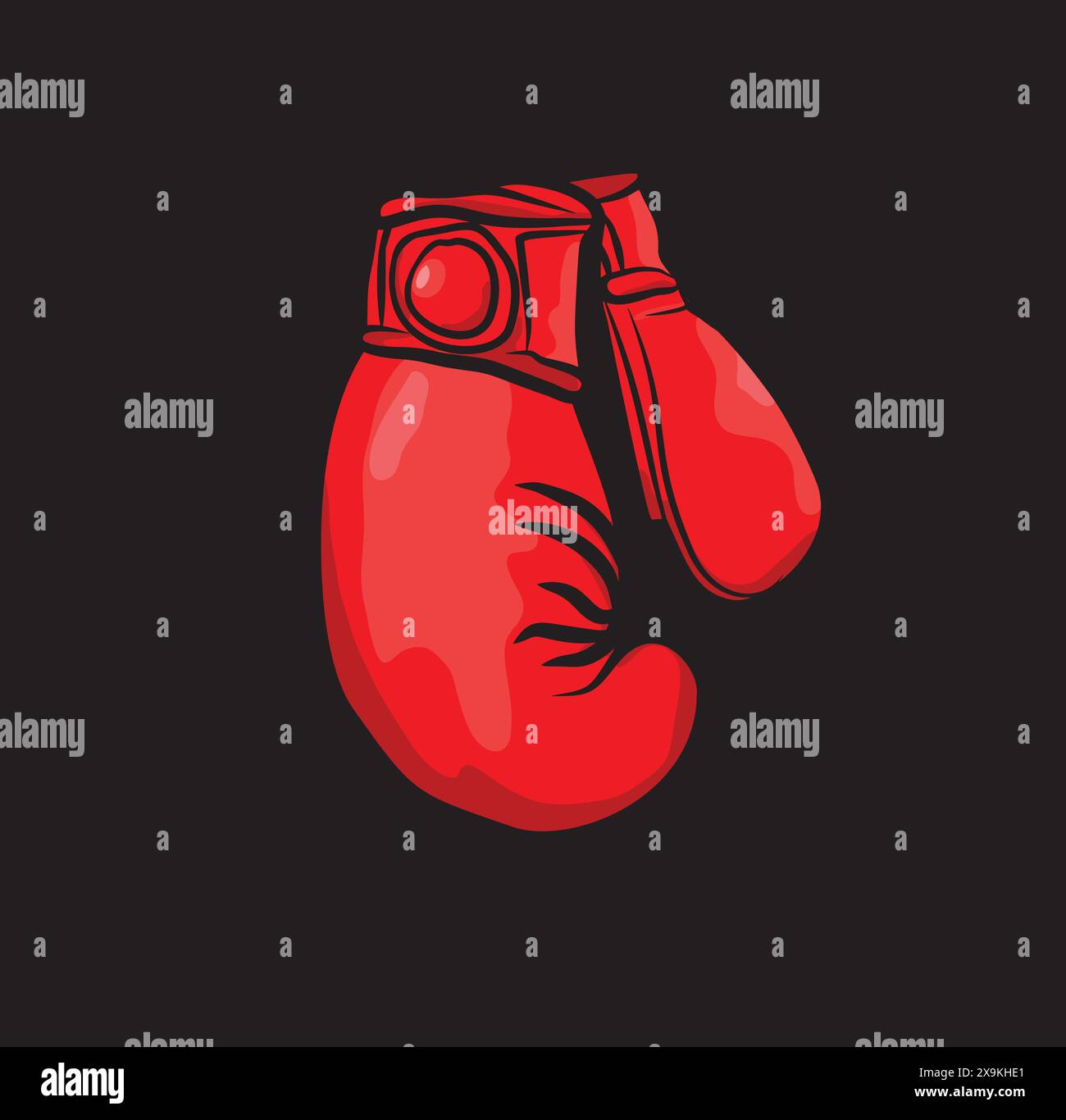 Boxing Glove Logo Fighting Gym, Sport & Fitness Stock Vector Image ...