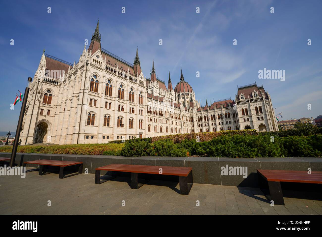Hungarian Parliament building, the Budapest Parliament on a sunny day ...
