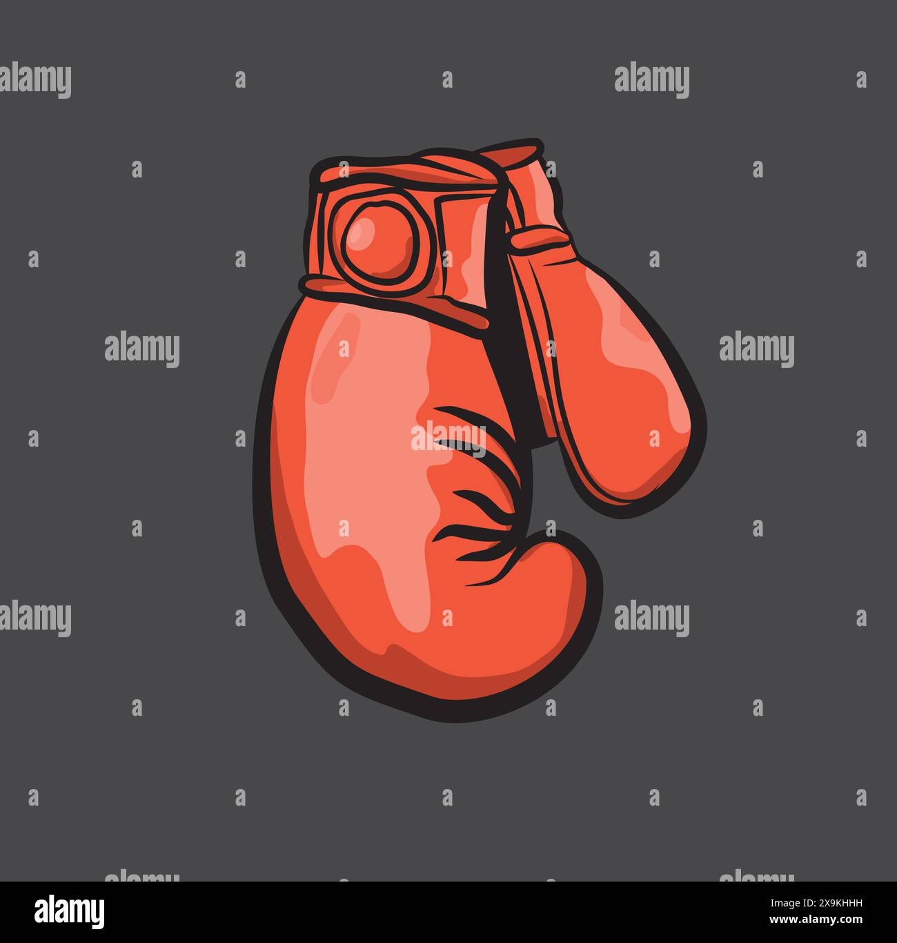 Boxing Glove Logo Fighting Gym, Sport & Fitness Stock Vector Image ...