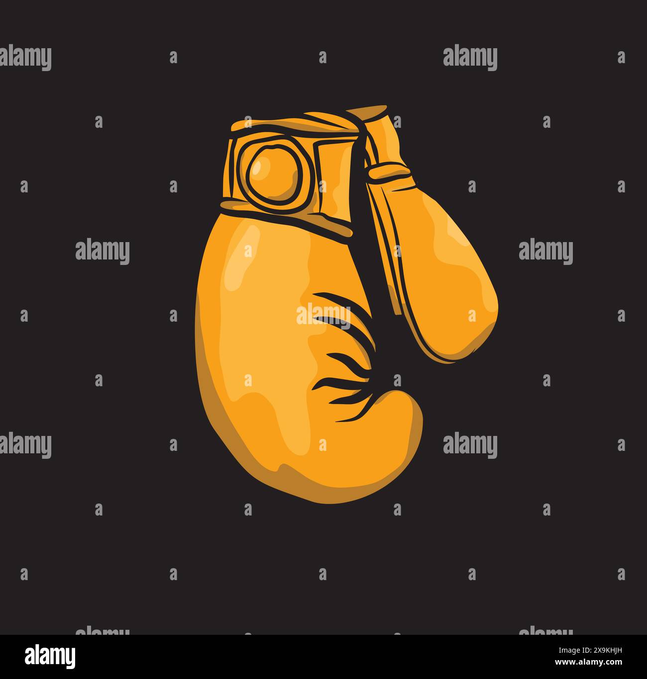 Boxing Glove Logo Fighting Gym, Sport & Fitness Stock Vector Image ...