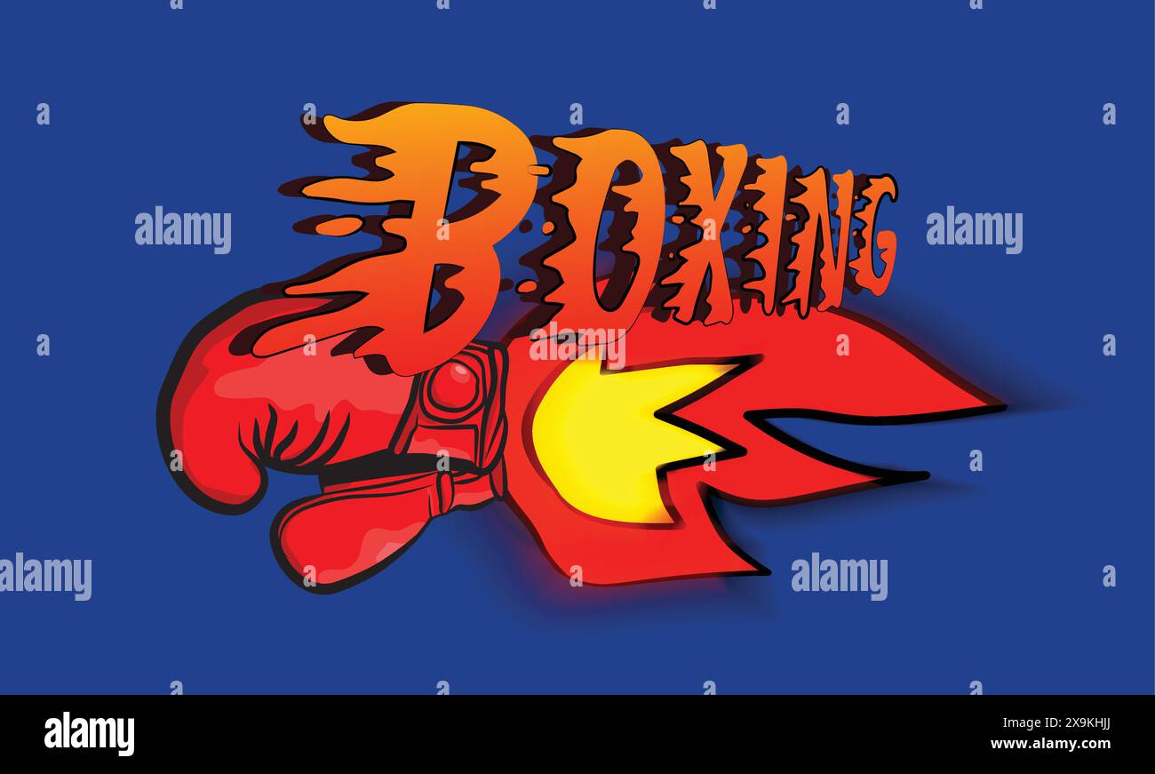 Boxing Glove Logo Fighting Gym, Sport & Fitness Stock Vector Image ...